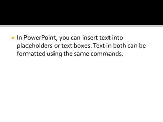Lesson 3 Text Basics Powerpoint PPTX