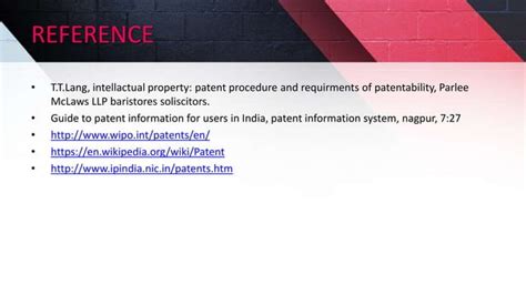 Patent And Types Of Patents Pptx Science