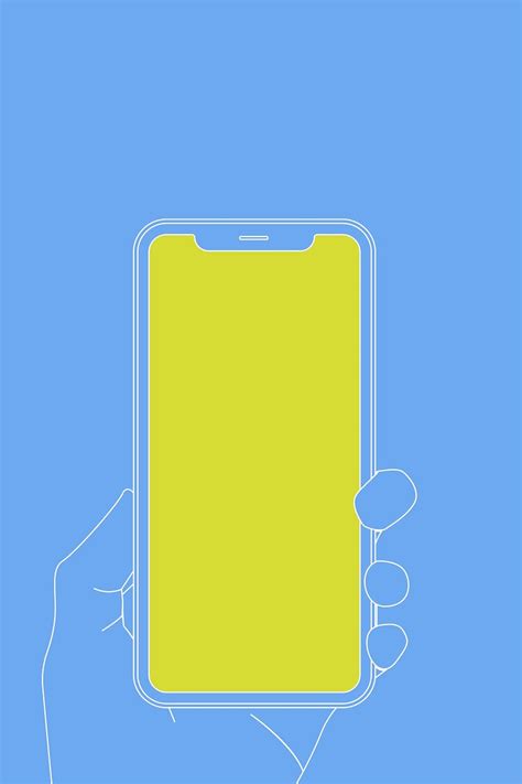 Outline Iphone Mockup Images Free Photos PNG Stickers Wallpapers Backgrounds Rawpixel