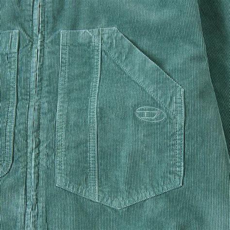 【楽天市場】 Diesel ディーゼル メンズ ストーンウォッシュ加工 ジップアップ 長袖コーデュロイシャツ【s Lyne】【サイズxs～xxl】【2サイズ程大きめのサイズ感】【グリーン