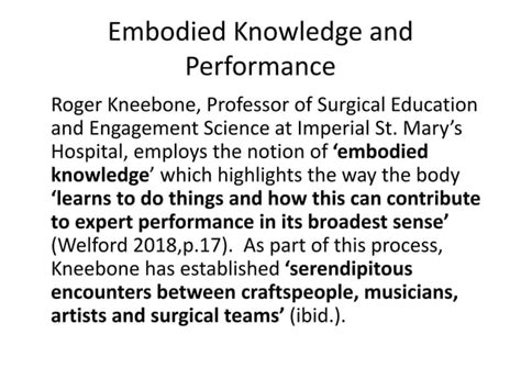 Embodied Learning In Vocational Education Professor Terry Hylandpptx