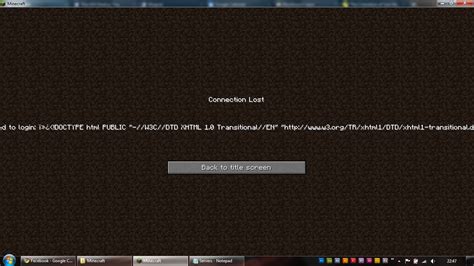 Minecraft Java Edition Technical Issues What S With The Server Connection Error That Shows A