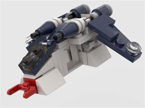 Lego Moc Micro Muunilinst 10 Gunship By Legothingsandstuff Rebrickable Build With Lego
