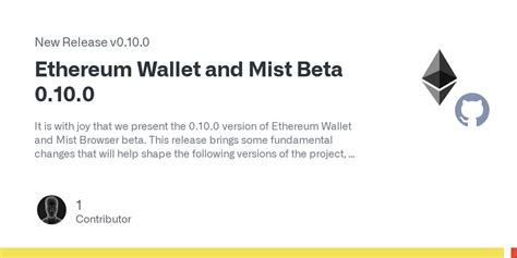 Ethereum Wallet And Mist Update V0100 Rethereum