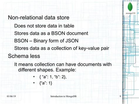 Introduction To Mongodb PPT