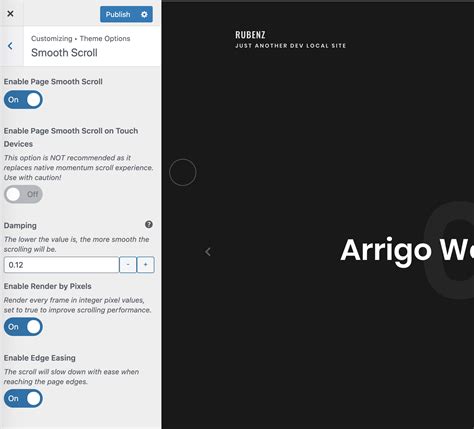 Smooth Scrolling Rubenz