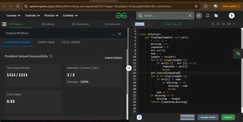Geeksforgeeks Codingjourney Dsa Problemsolving Python Sumit