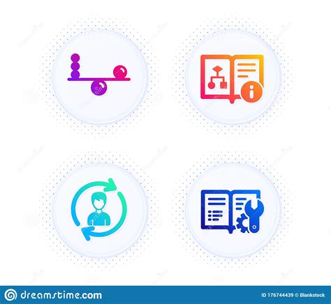 Human Resources Technical Algorithm And Balance Icons Set Engineering Documentation Sign