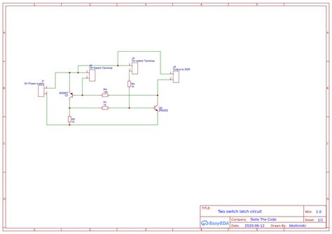 SSR Latching Circuit With Two Push Buttons For On Off Platform For Creating And Sharing