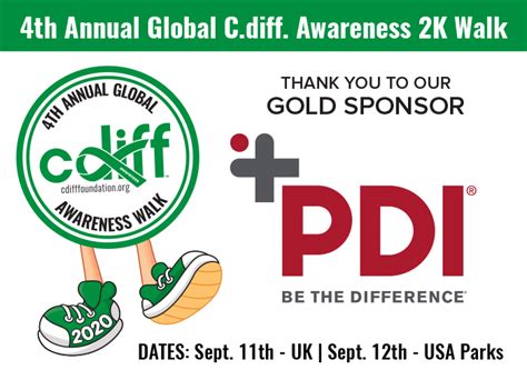 Pdi Sponsors C Diff Foundation 2k Awareness Walk Pdi Contract Manufacturing
