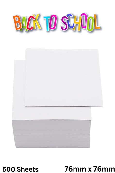 500 Sheet Cube Paper Refill 76mm X 76mm Boredbox
