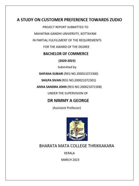 Ug Proj Final Pdf Retail Consumer Behaviour