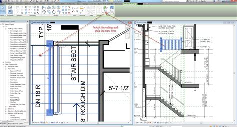 Revit How To Host A Railing On Stair Revit Products Autodesk Knowledge Network