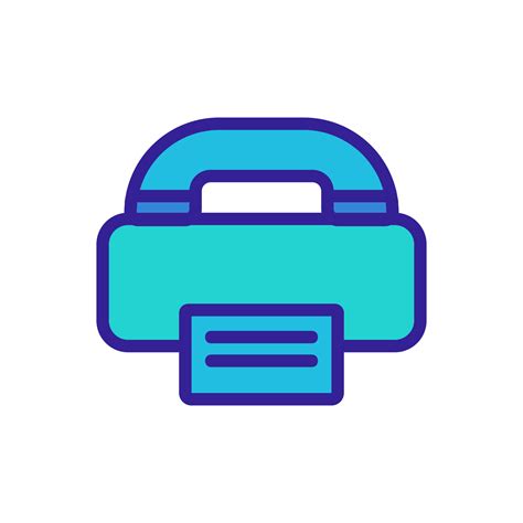 Fax Icon Vector Isolated Contour Symbol Illustration 9948779 Vector