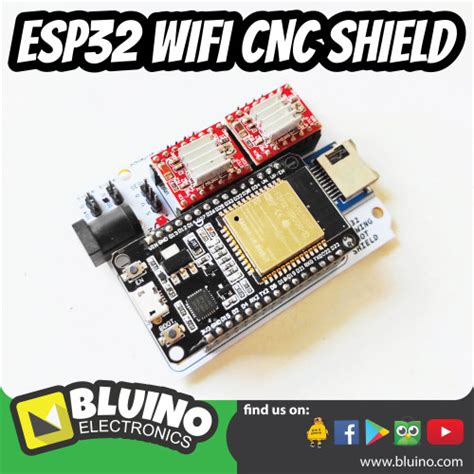 Jual ESP32 Wifi CNC Shield Axis XY MicroSD Drawing Robot Plotter Pen Kab Bekasi Bluino