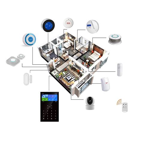 Безжична Lcd аларма Onshop 4 3 Wifi Gsm Tuya Smart App 5x Pir Черен цвят Emag Bg