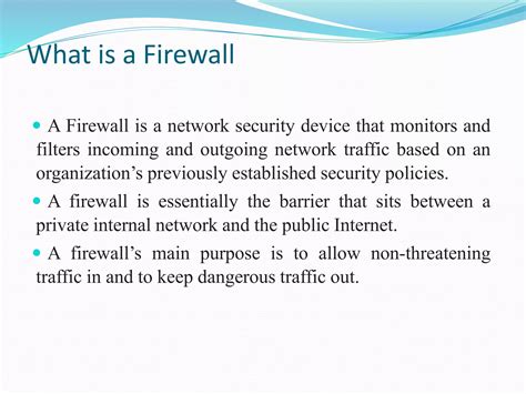 Css Knc 301 4 Packet Filtering Firewall By Vivek Tripathipptx