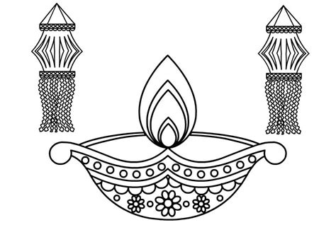Printable Diwali Coloring Pages