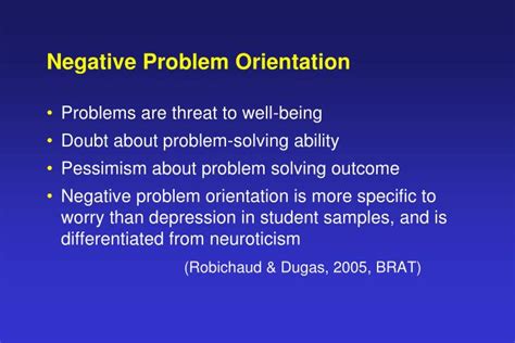 Ppt Cognitive Behavioral Treatment Of Generalized Anxiety Disorder