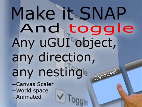 Carousel Toggler Gui Tools Unity Asset Store