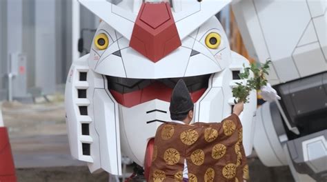 Japans Newest Life Size Gundam Is Finished Receives Shinto Blessing