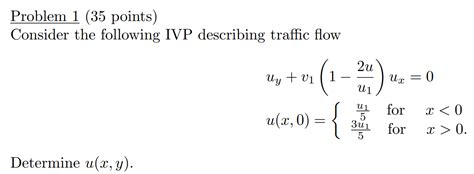 solved problem 1 35 points consider the following ivp