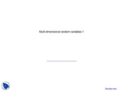 multi dimensional random variables stochastic structural dynamics