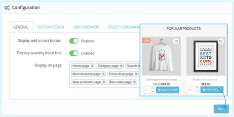 Prestashop Product List Add To Cart Button Cart Overview Webkul