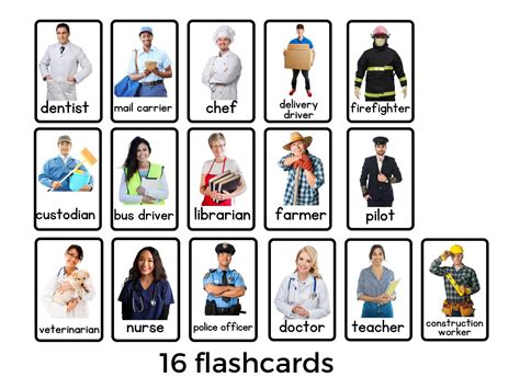 Community Helper Flashcards And Puzzles Montessori Homeschool Activity