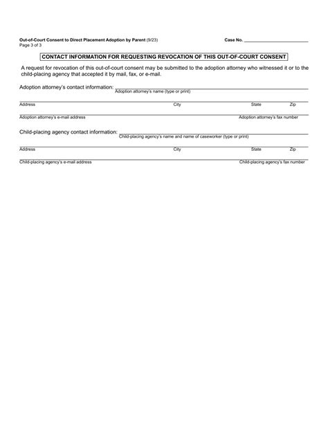Form Pca355 Download Fillable Pdf Or Fill Online Out Of Court Consent
