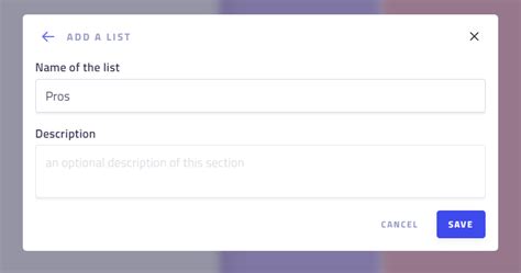 Manage And Set Up Lists