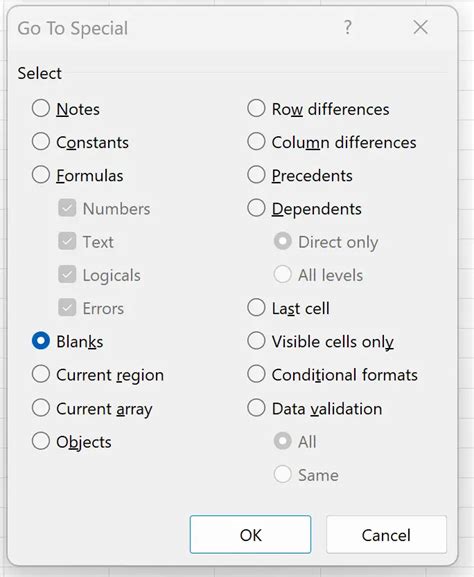 so füllen sie leere zellen in excel schritt für schritt beispiel