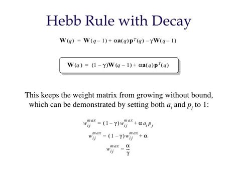 Hebbian Learning