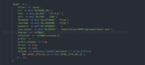 Ошибка SQLSTATE HY No such file or directory