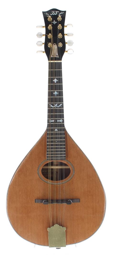 Jerry Webb Contemporary Mandolin Bearing The Makers Brass Plaque