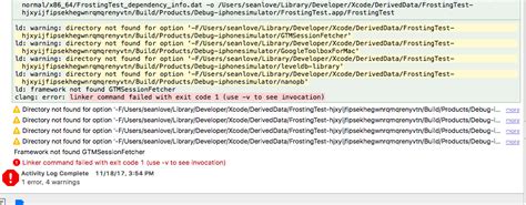 Firebase Linker Command Failed With Exit Code 1 Use V To See