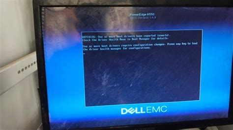 UEFI One Or More Boot Drivers Have Reported Issue S DELL Technologies