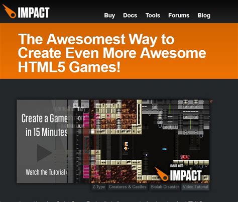 html5 game engine impact code tech and game engine