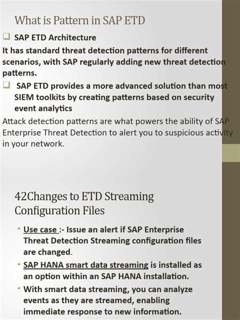What Is Pattern In Sap Etd Pdf Databases Systems Engineering