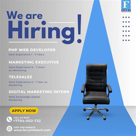 Ferry Infotech On Linkedin Hiringalerts Hiringimmediately Maketing