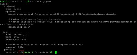 Clair Updater Configuration In Harboryml Is Not Effecitved · Issue