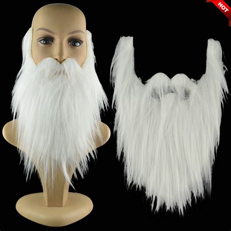 เครายาว Fluff หนวด Beards Whisker Grandpa Santa Claus คอสเพลย์ฮาโลวีน