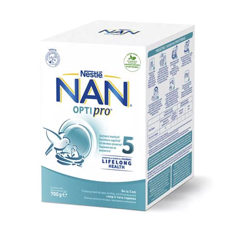 Formula De Lapte Nan 5 Optipro 3 Ani 700 G Nestle Farmaciabajan Ro