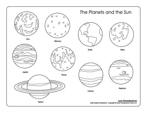 Coloring Pages For Solar System Mit Printable