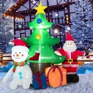 Airblown Santa Snowman Collection Scene Walmartca