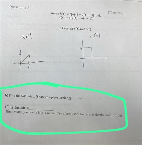 solved given h t t[u t −u t−3 ] and [20 points]