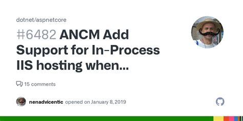 Ancm Add Support For In Process Iis Hosting When Targeting Net