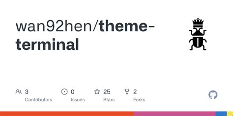 GitHub Wan Hen Theme Terminal