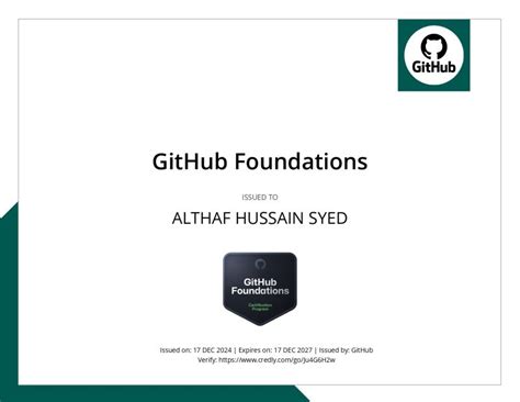 Althaf Hussain Syed On Linkedin Github Git Githubfoundationcertification Dxcindia