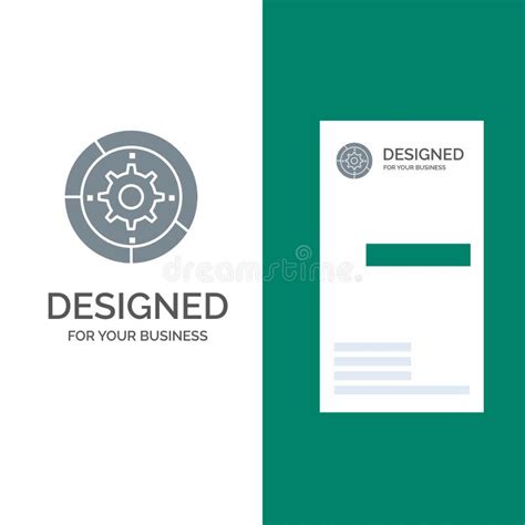 Gear Settings Setup Engine Process Grey Logo Design And Business